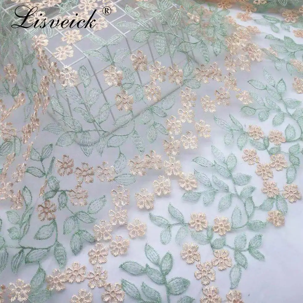 Fabric Embroidery Mesh | Flower Mesh Embroidery Fabric | Mesh Fabric ...