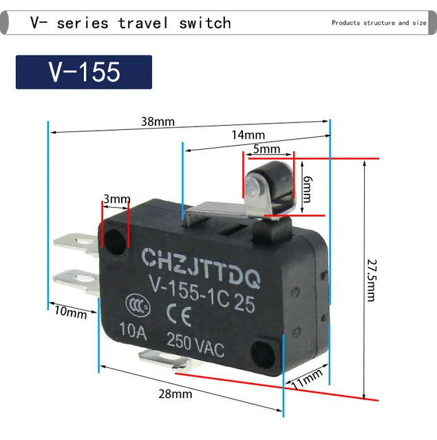 HY67 Push Button Switch KEDU HY67 3 Pin Push Button Switch With UL CE ...