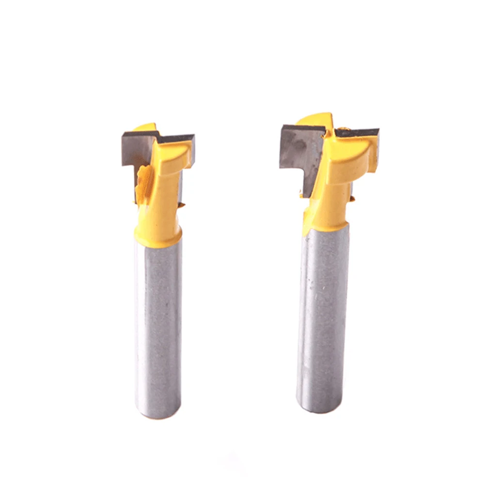 2pcs/set 6.35MM Shank T slot Milling Cutter Bit Drill Bit Milling ...