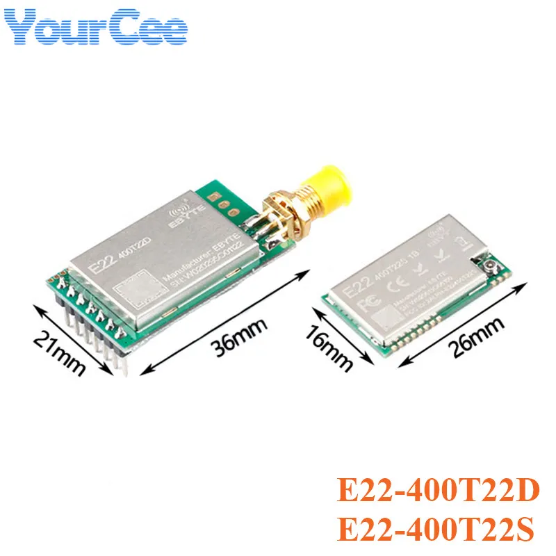 SEMTECH E22 400T22D E220 400T22S LORA RF 무선 모듈, 장거리 UART 송신기 수신기, LoRa ...