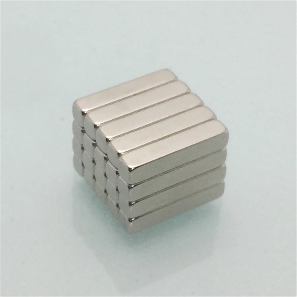 50pcs magnet cube 15x3x3mm Super Strong Neodymium Magnetic Block N52 ...