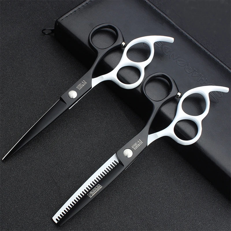 Scissors-5-5-inch-6-inch-three-finger-hairdressing-scissors-flat-cut ...