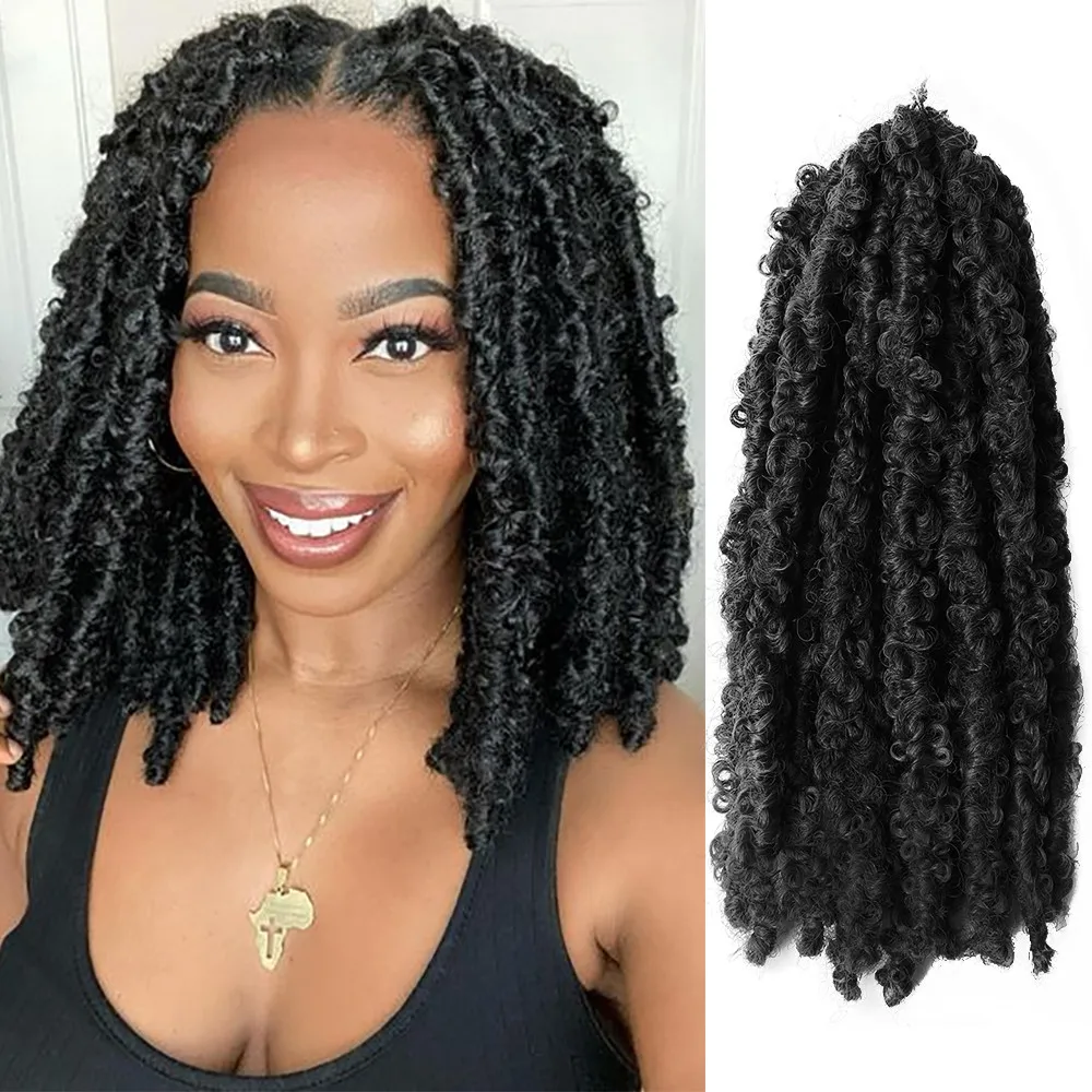 Crotchet Braid Hair 12 Roots/Pack Distressed Butterfly Locs Crochet ...