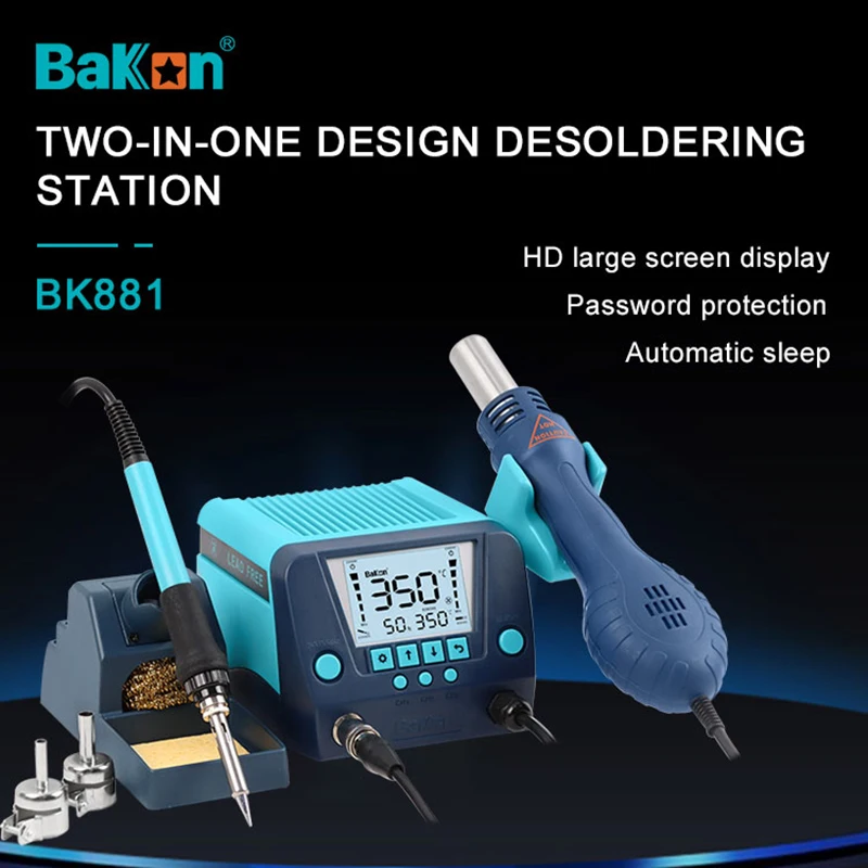 BAKON Official Free Shipping BK881 Soldering and Desoldering Rework ...