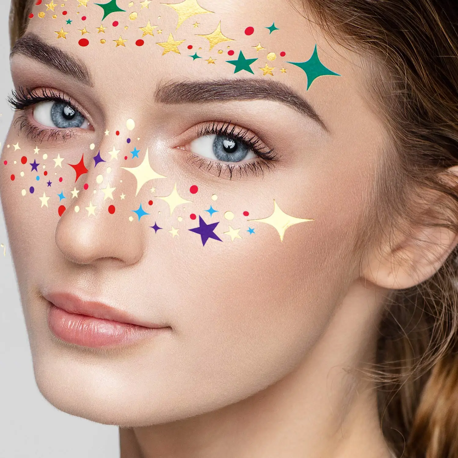 Metallic Face Makeup