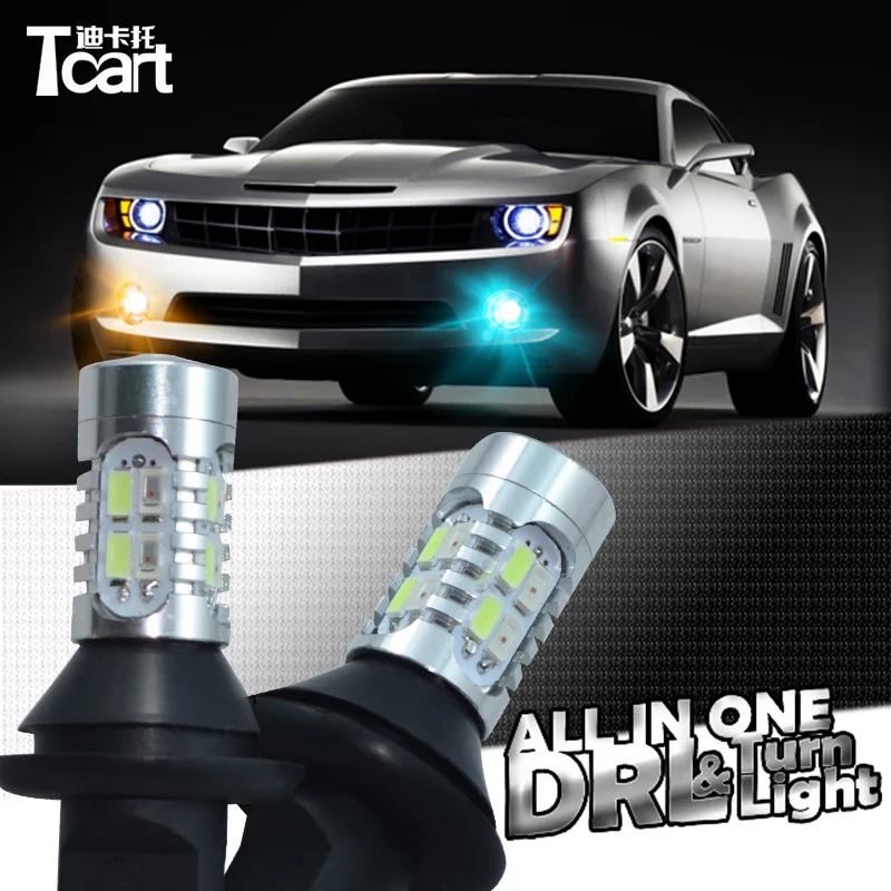Tcart-Auto-Led-Lights-Daytime-Running-Light-Front-Turn-Signals-bulb-Car ...