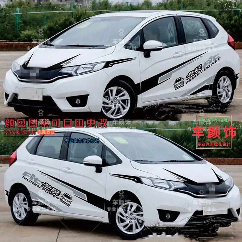 Car Stickers FOR Honda Fit Customized Racing Decals On Both, 41% OFF