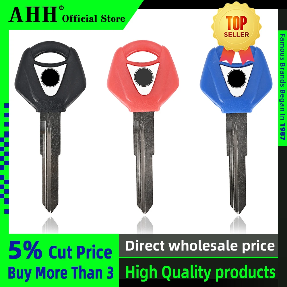 AHH-Motorcycle-Blank-Keys-Uncut-Blade-Double-groove-key-For-YAMAHA-R3 ...