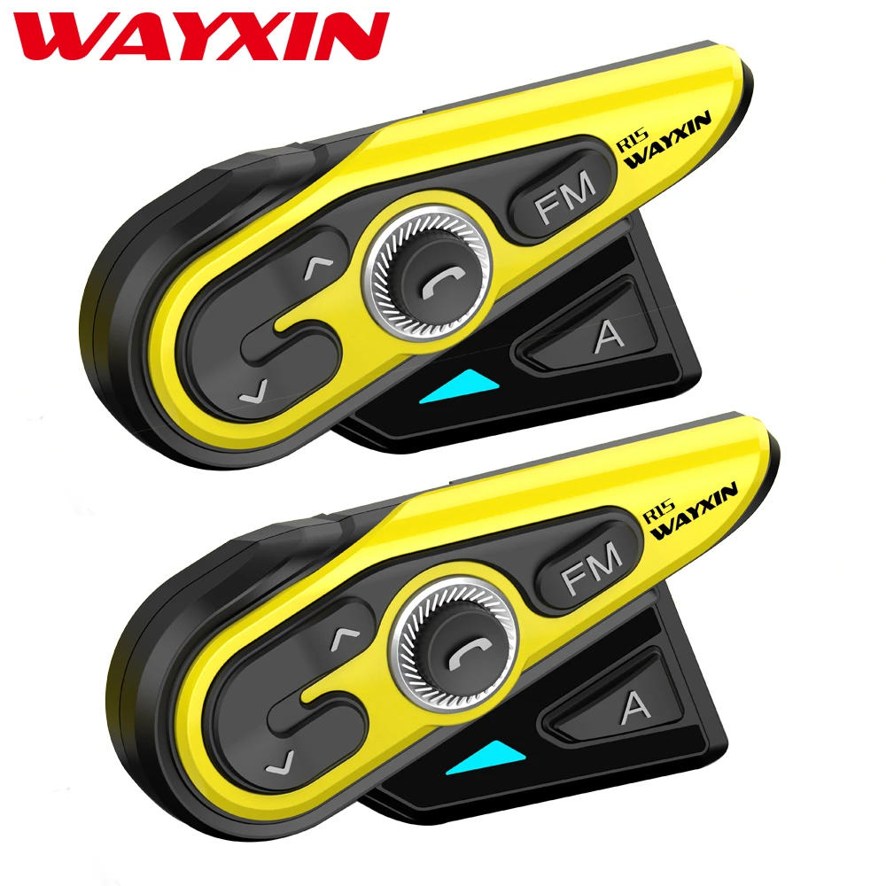 Wayxin 2 Sets 1200m Helmet Intercom Motorcycle Intercom Helmets ...