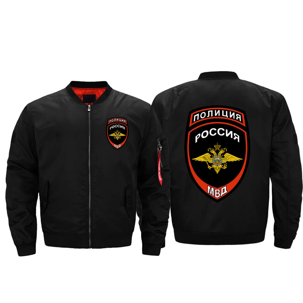 Russian police bomber jacket jaqueta masculina hombre mens overcoat ...