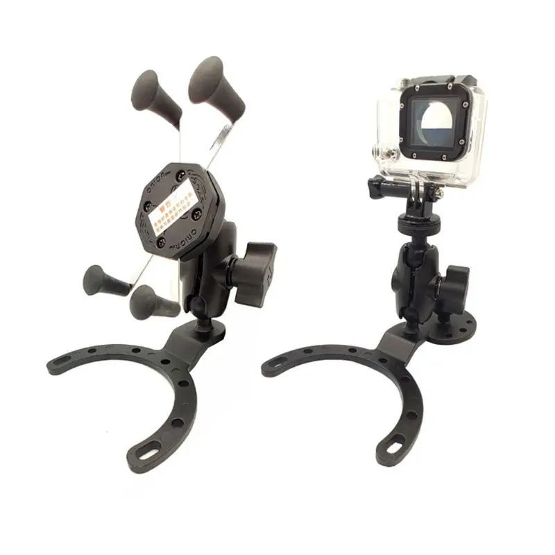 Adjustable Motorcycle Gas Tank Mount GPS Phone Camera Bracket Car ...