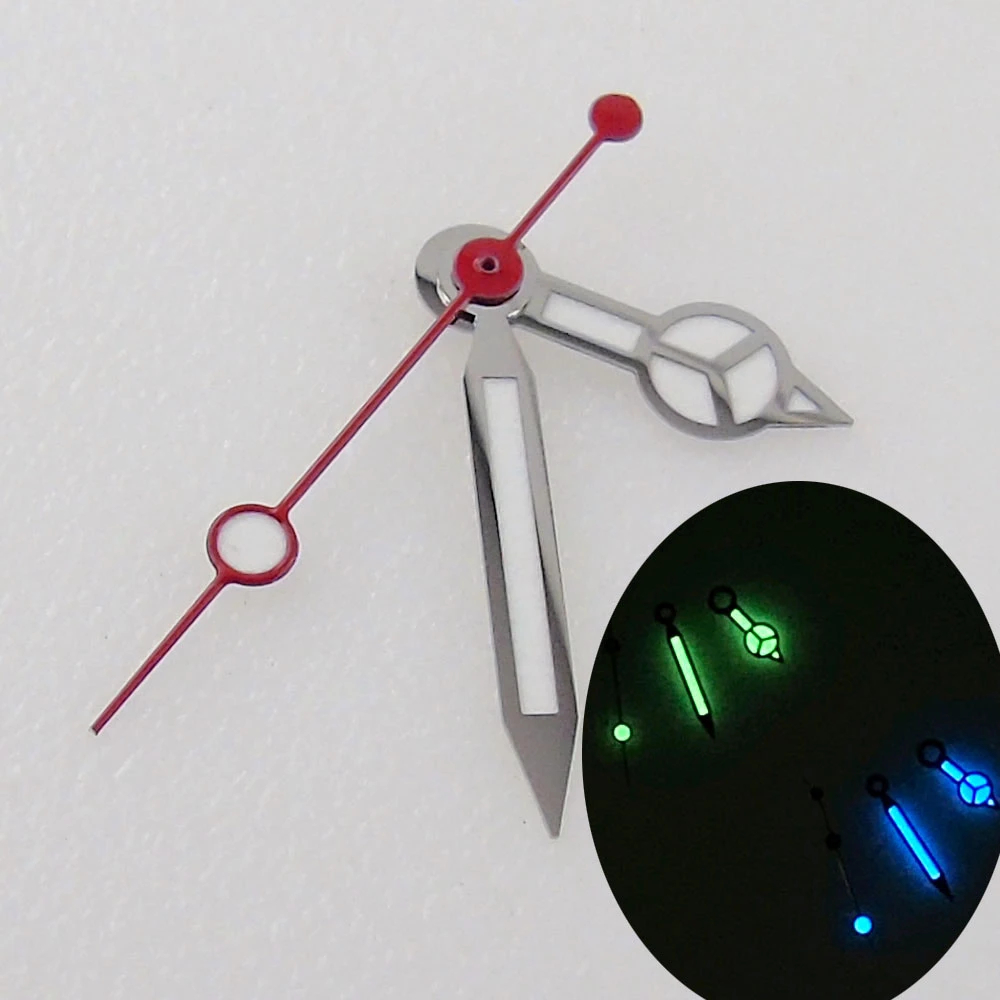 MOD Red Second Silver Watch Hands Fit For NH35 NH36 NH35A NH36A 7s35 ...