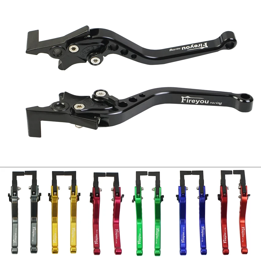 Double-Disc-Brake-Lever-Adjustable-6x-CNC-Universal-Aluminum-Motorcycle ...