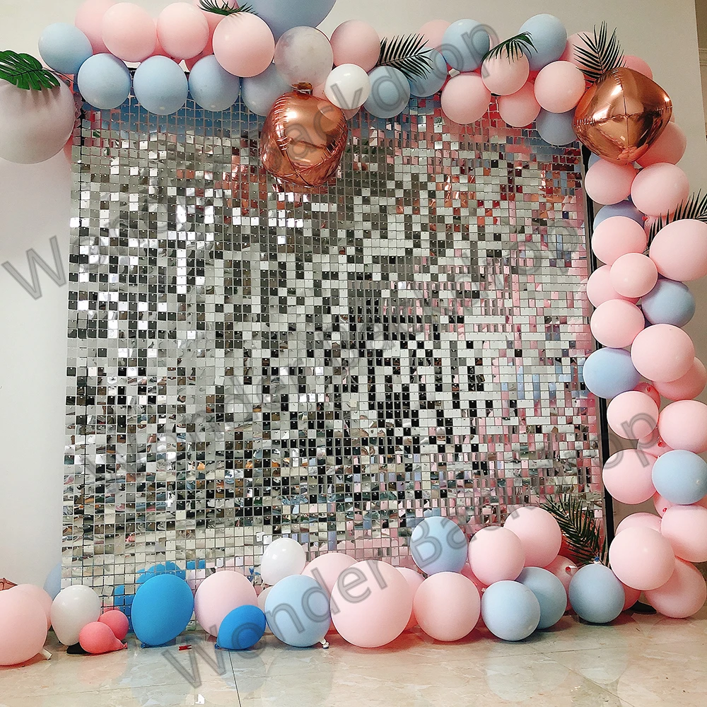 Custom-adverting-sign-shiny-silver-square-sequin-panel-glam-sequin ...