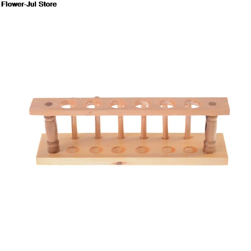 Laboratory-Test-tube-Stand-Shelf-Lab-School-Supply-6-Holes-and-6-Pins ...