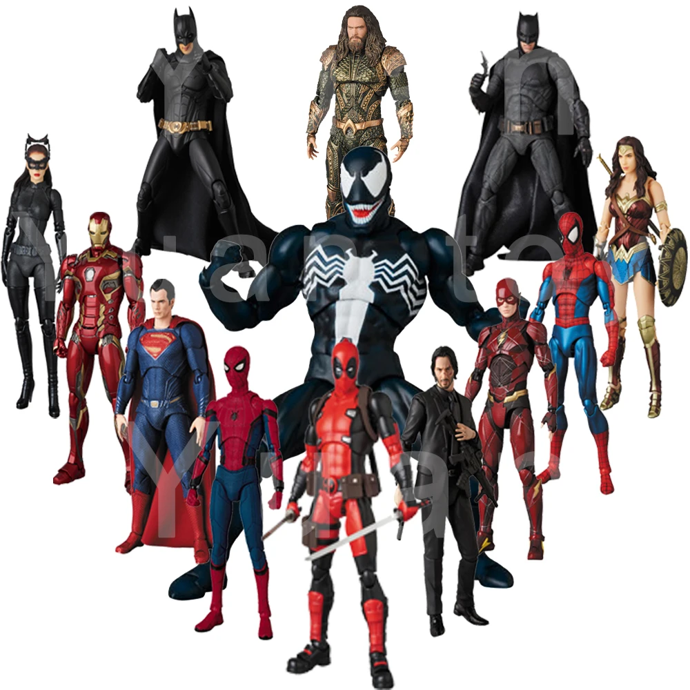 Mafex Figure Cyborg Flash Bruce Wayne Woder John Wick Venom Deadpool ...