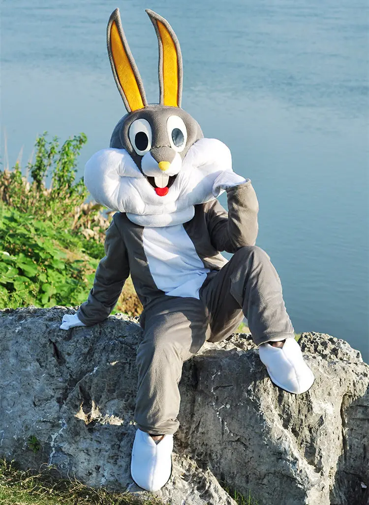 [tml] Cosplay Rabbit And Bugs Bunny Mascot Costume Cartoon Character ...