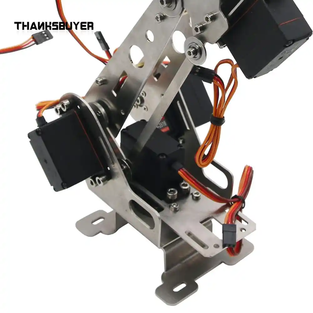 6 Axis Mechanical Robotic Arm Clamp with Servos DIY Kit for Robot Smart ...