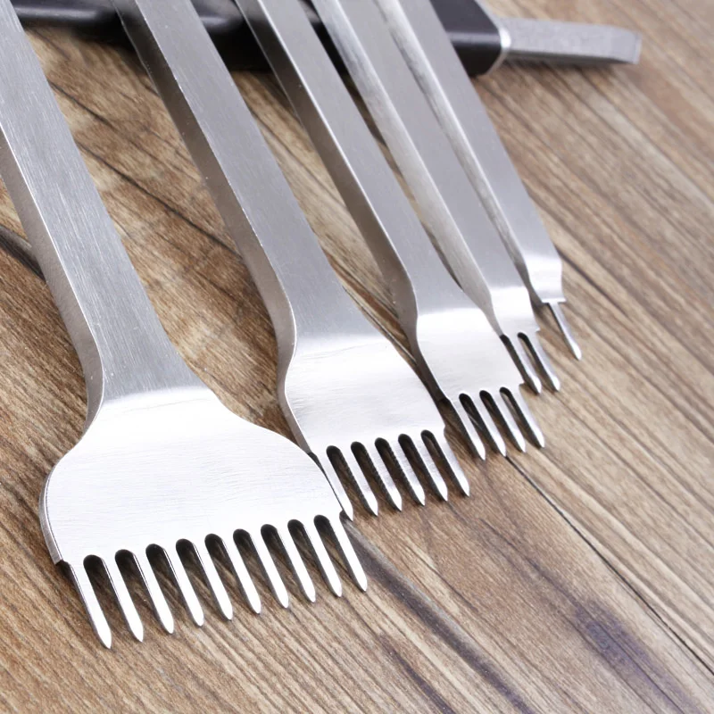3/4/5/6mm Spacing Tooth Hand Tool Leathercraft Punch Gangling Cut ...