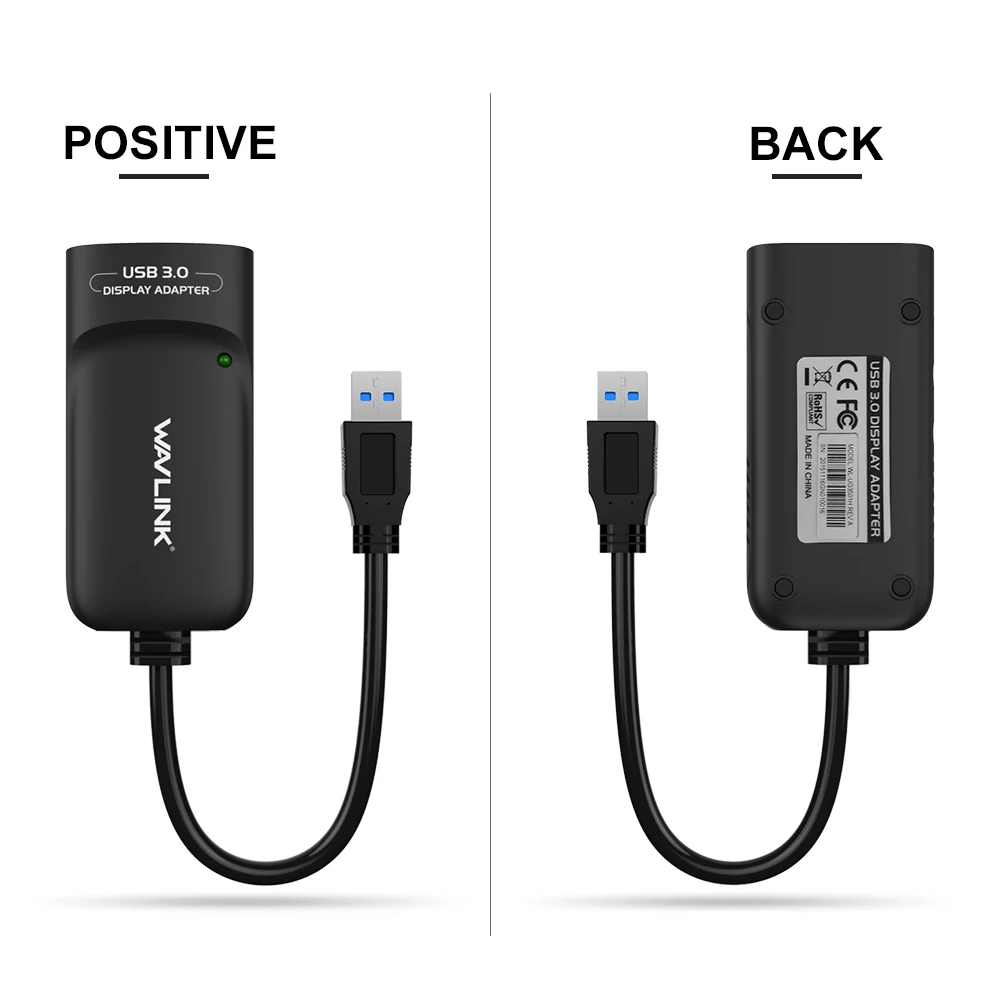 Wavlink USB 3,0 к HDMI-совместимый видеоадаптер 2K Внешний адаптер для ...
