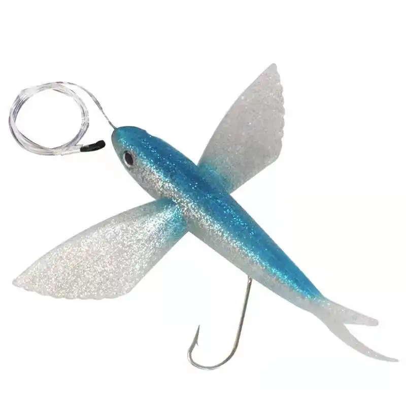 1Pcs-Fishing-Lure-Bait-Sea-Fishing-Big-Fish-Flying-Fish-Soft-Bait-Tuna ...