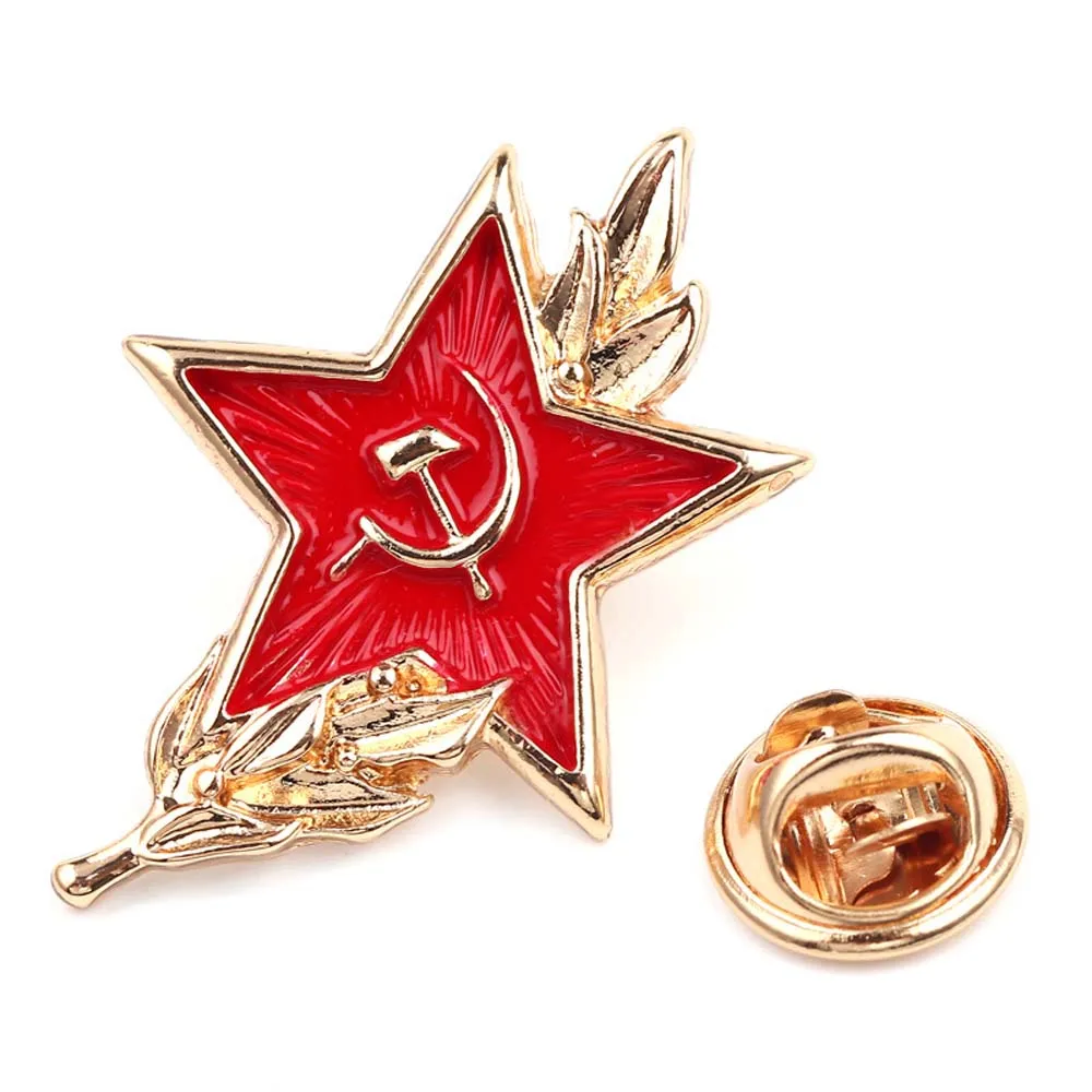 Militaria Collectibles Soviet Symbol Hammer and Sickle Badge USSR metal ...