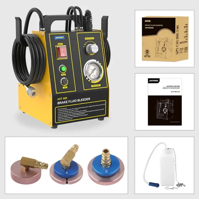 AUTOOL AST605 Car Pulsating Brake Oil Changer Single Clutch Slave Cylinders Brake Extractor Oil ...