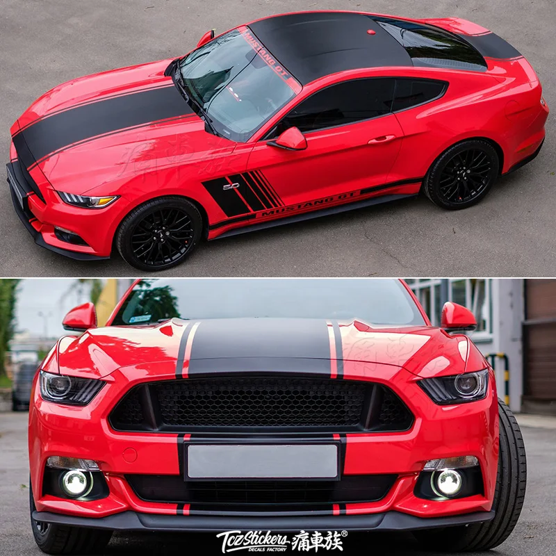 Car Stickers For Ford Mustang Gt 5.0 Body Appearance Personalized ...