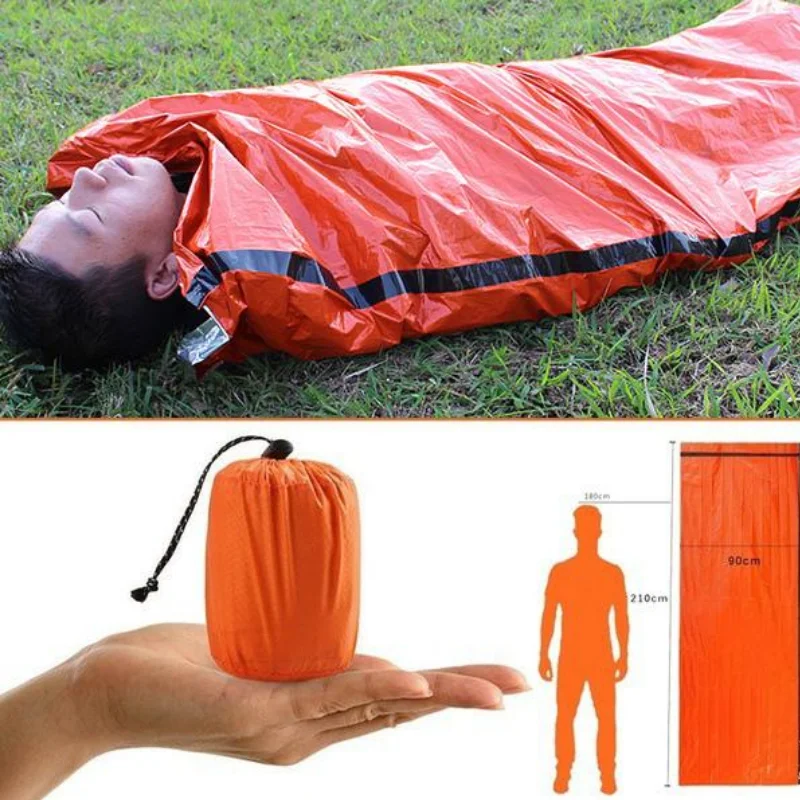 Outdoor Camping Emergency Sleeping Bag Thermal Keep Warm Waterproof ...