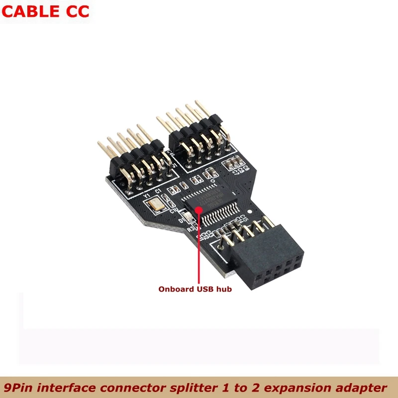Divisor Conector de Interface de Placa Mãe, USB 2.0, 9 pinos, RGB ...