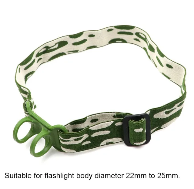 Flashlight Headband Head Strap Belt Band Mount Holder Stand for 22 to ...