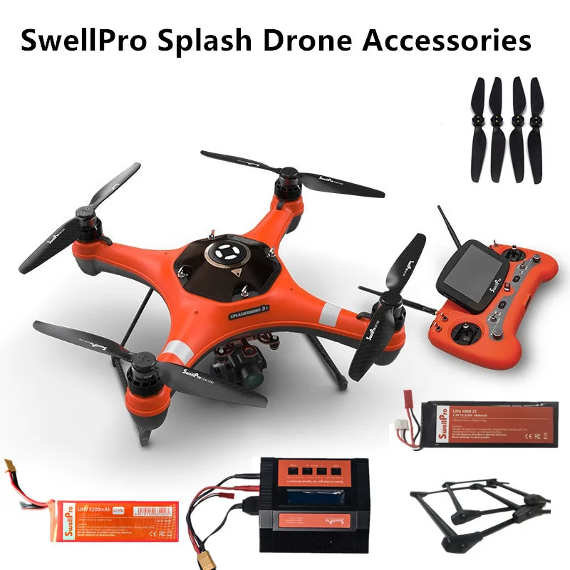 SwellPro SplashDrone 3+ Original Battery Charger etc Spare parts For ...