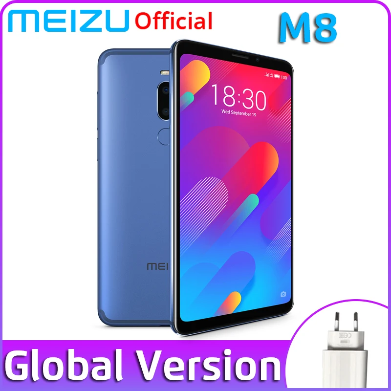 Global Version Meizu M8 4GB RAM 64GB ROM Cellphone V8 Mobile Phone Octa ...