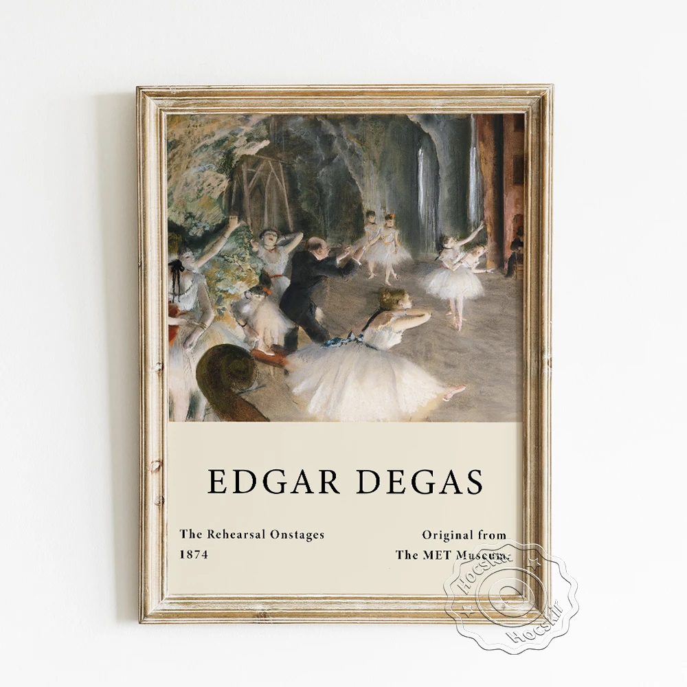 Edgar-Degas-Exhibition-Museum-Poster-The-Rehearsal-Of-The-Ballet-On ...