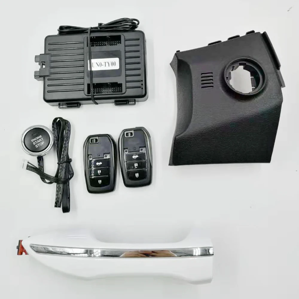 Car Alarm Engine Push Button Start Stop Remote Key Start Stop Keyless ...