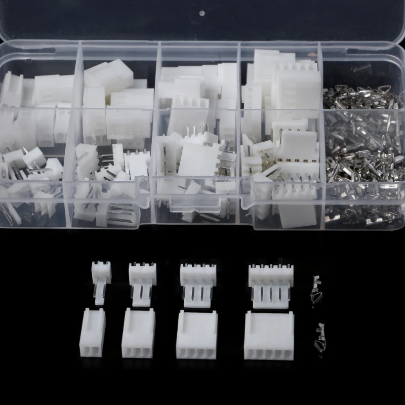 Drop Shipping 40 Sets Kit 2P 3P 4P 5P 2.54mm Pitch Terminal Housing Pin ...