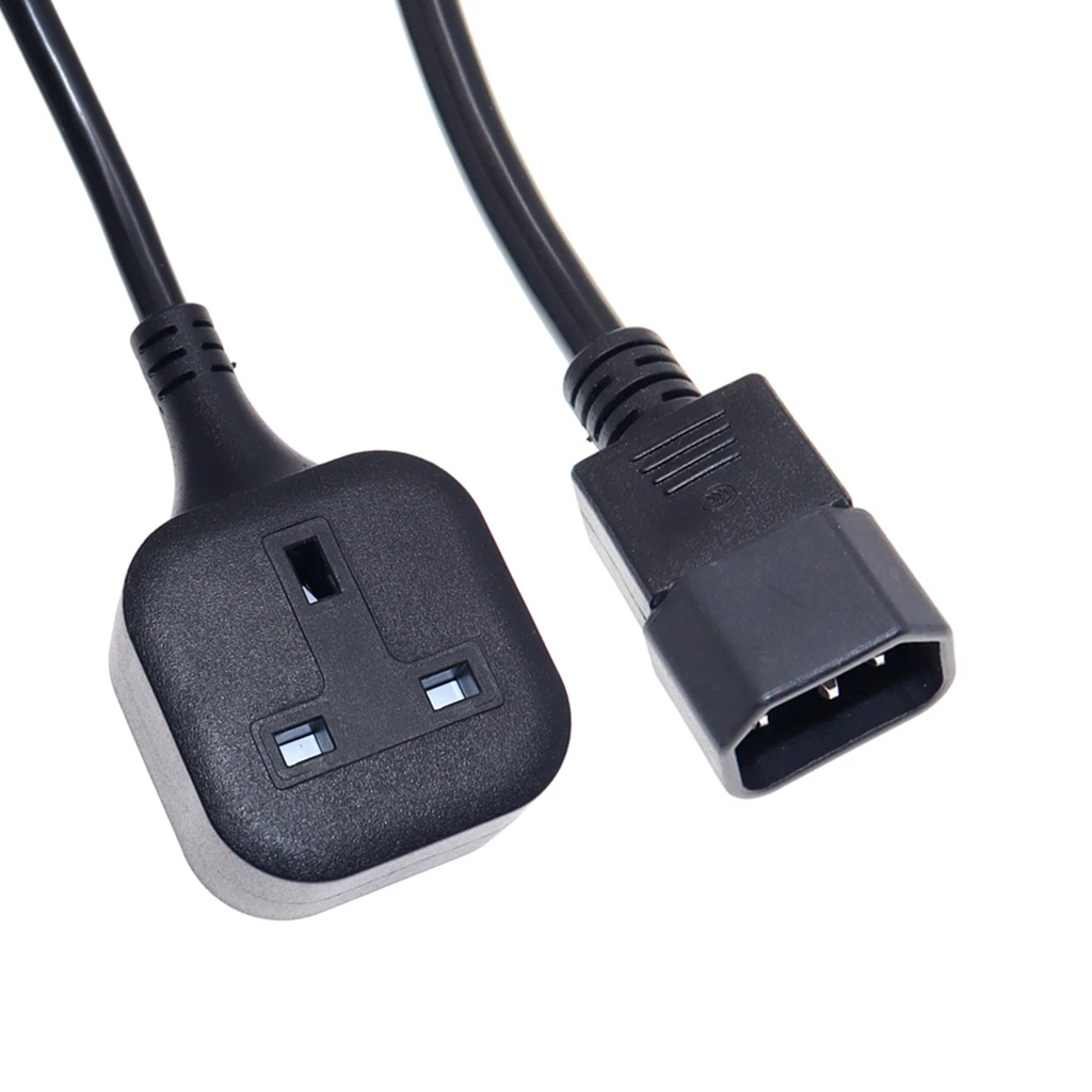 Iec320 C14 To Uk Bs1363a Outlet Socket,iec C14 Male Plug To Uk 3pin ...