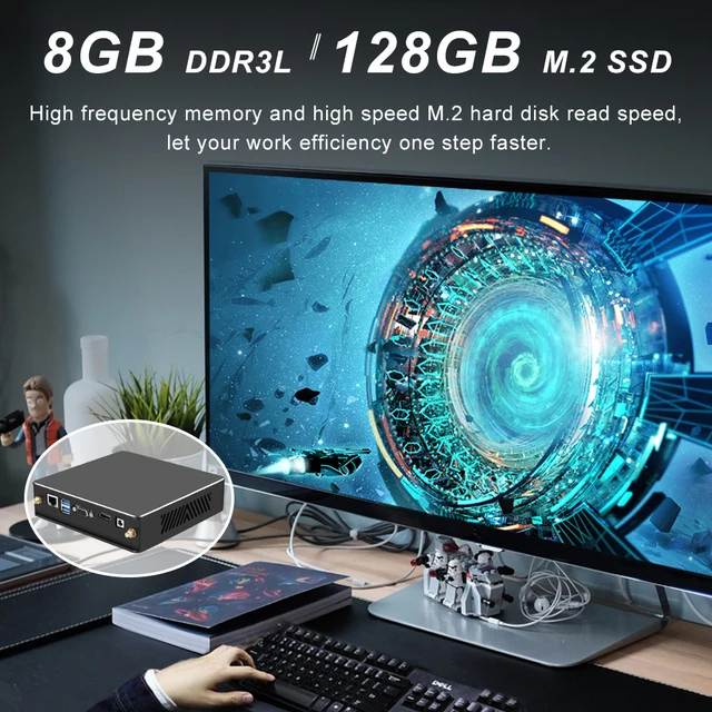 Mini PC Intel Core i3/i5 8GB RAM 512GB SSD VGA Dual Output Windows10 ...