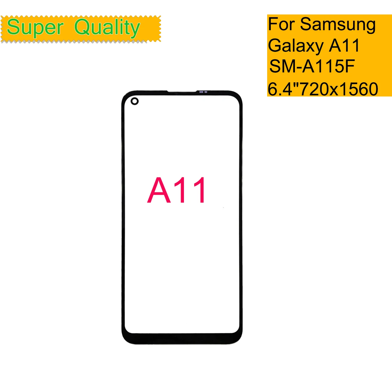 10Pcs/Lot For Samsung Galaxy A11 A115F Touch Screen Front Glass Panel LCD Outer Display Lens A11 ...