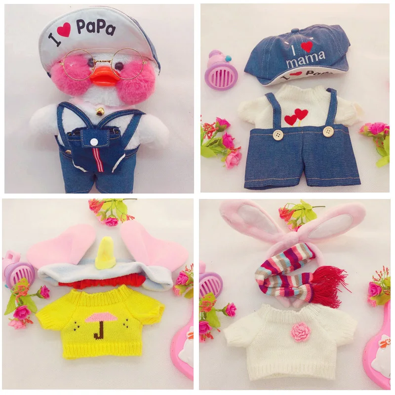 LaLafanfan Cafe Duck Clothes Suit, lindo juguete de peluche para perros ...