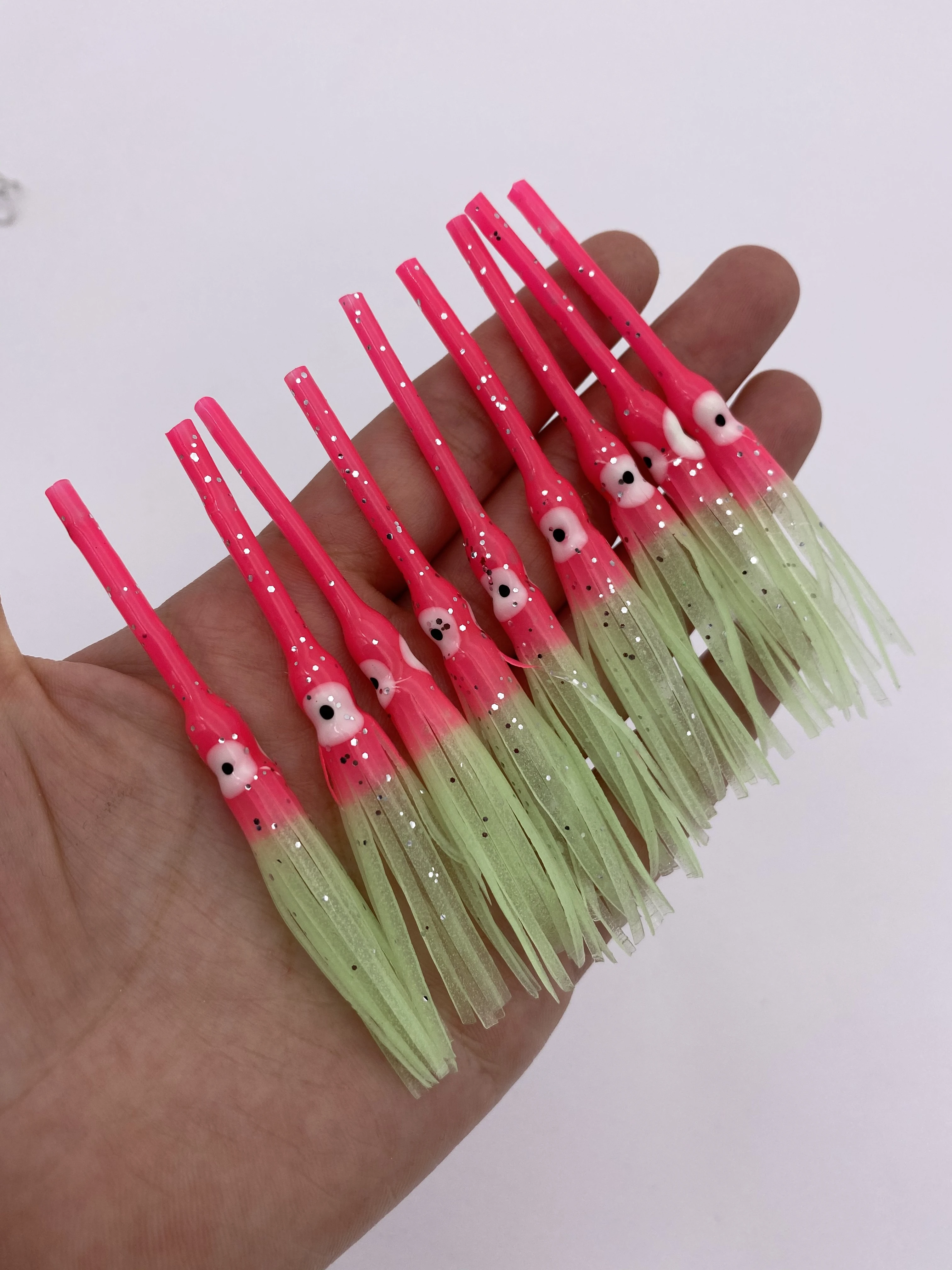 Sea Sabiki Fishing Eel Lures Needle-shaped Octopus Skirt Squid Lure Rig Saltwater Soft Jigging ...