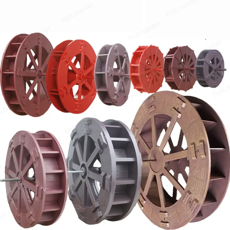 Outdoor-watermill-Fengshui-wheel-Flowing-water-Carbonized-wood ...