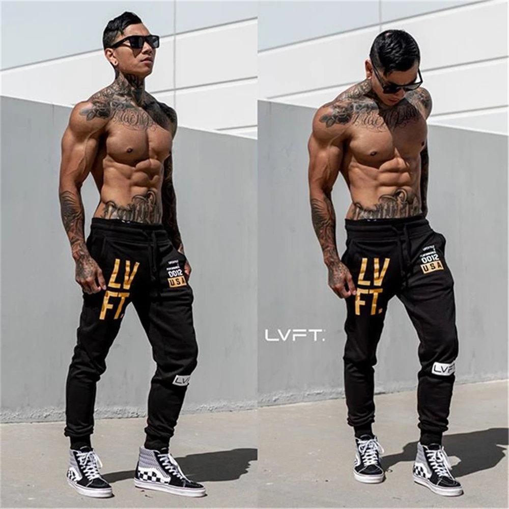 Mens Running Sports Jogging Sweatpants Tracksuit Gym Fitness Trouser ...