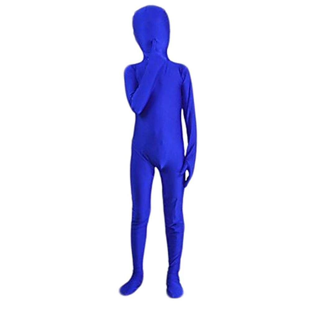 SPEERISE Black Cosplay Zentai Suits For Kids One Piece Tights Full Body ...