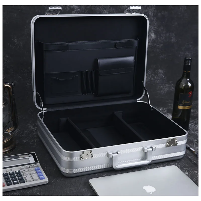 Open Metal Briefcase