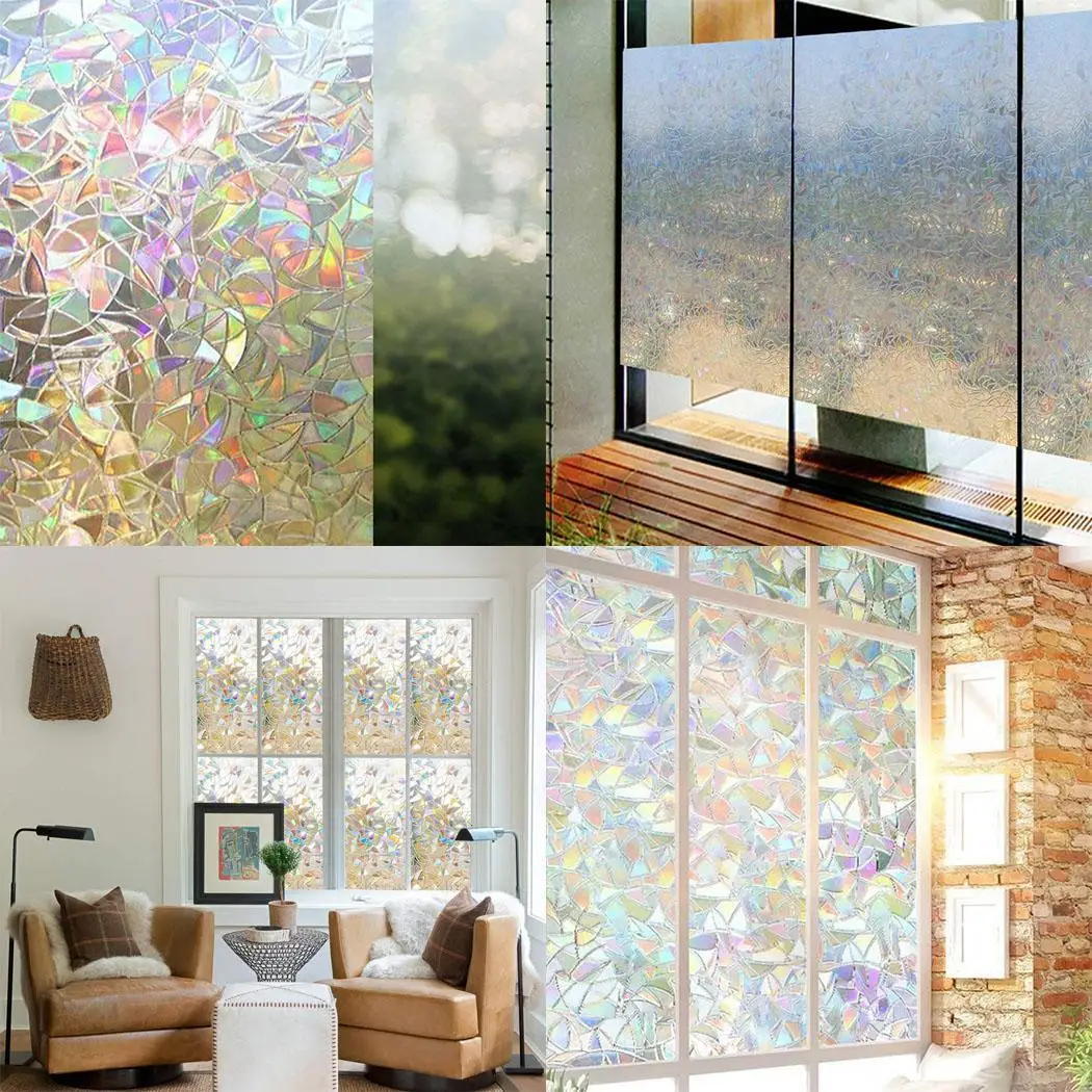 Fashion Electrostatic Glass Stickers Glue-free Self-adhesive Pvc Window ...