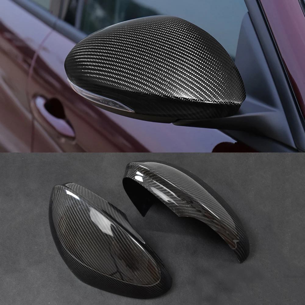 2pcs-Real-Carbon-Fiber-Exterior-Mirror-Cover-Car-Rearview-Side-Mirror ...