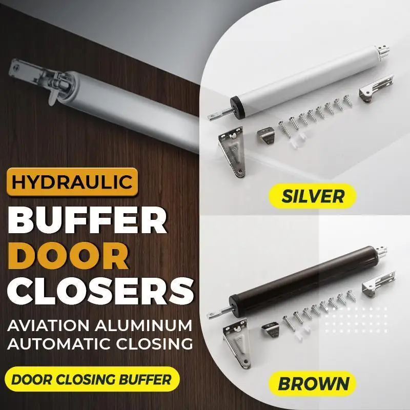 Automatic-Door-Closer-Silent-Pneumatic-Hydraulic-Buffer-Adjustable ...