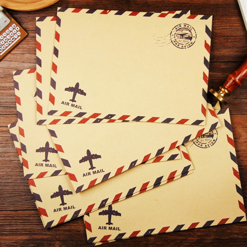 Kraft-Air-Mail-envelopes-white-wedding-envelopes-Brown-Paper-Envelope ...