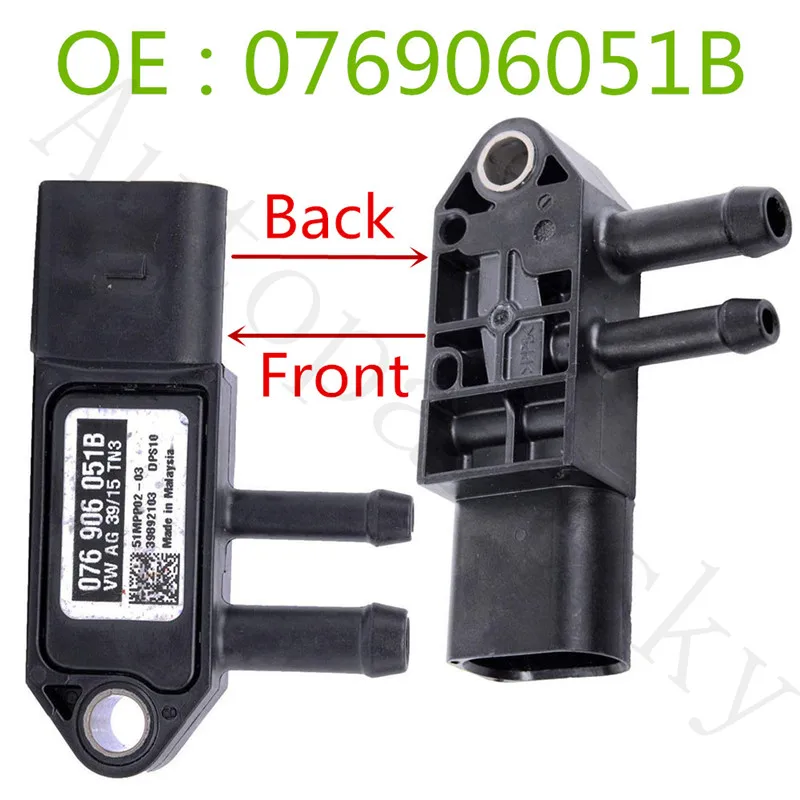 New EGR Differential Pressure Sensor 076906051B For VW Golf for Jetta ...
